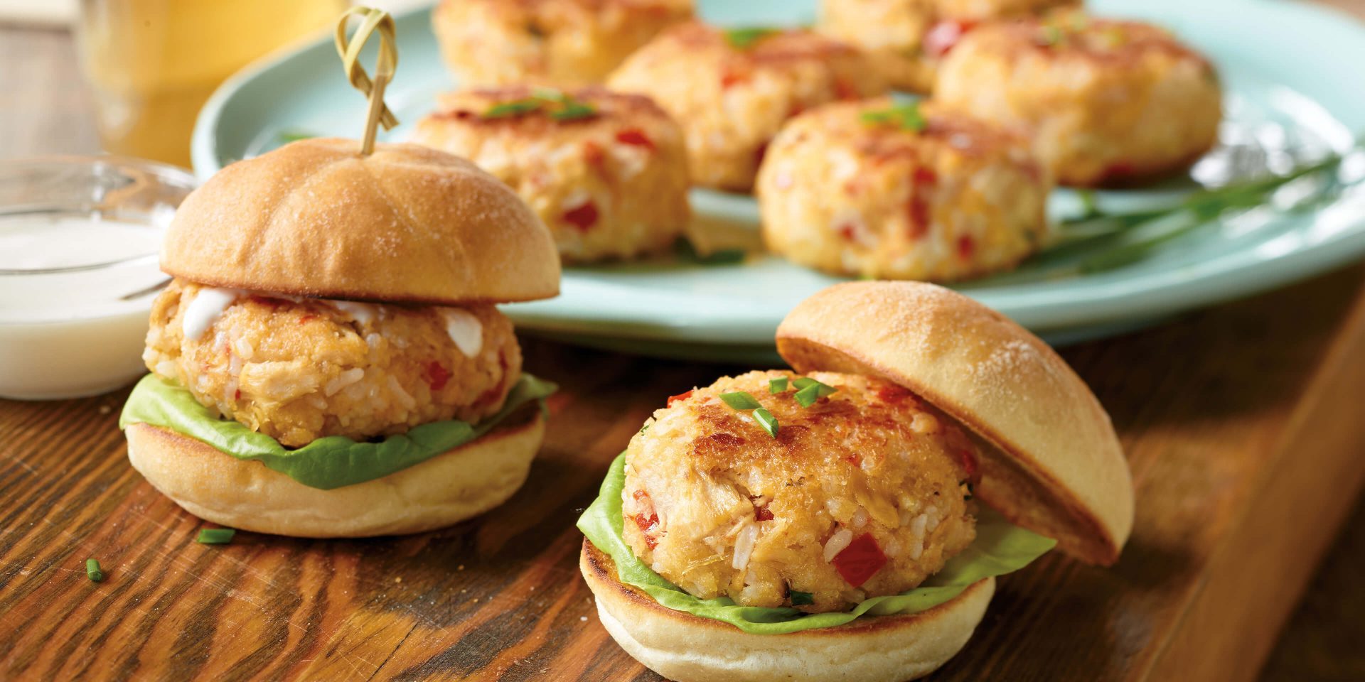 Tuna Rice Sliders - Clover Leaf