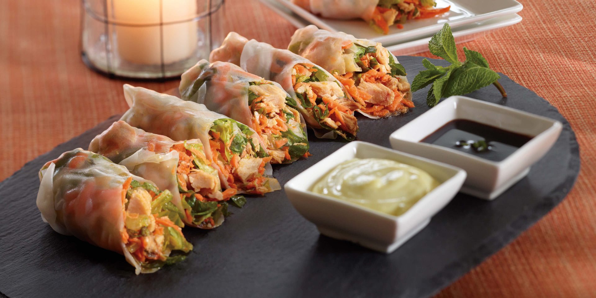 Sundried Tomato Tuna Rice Paper Roll - Clover Leaf